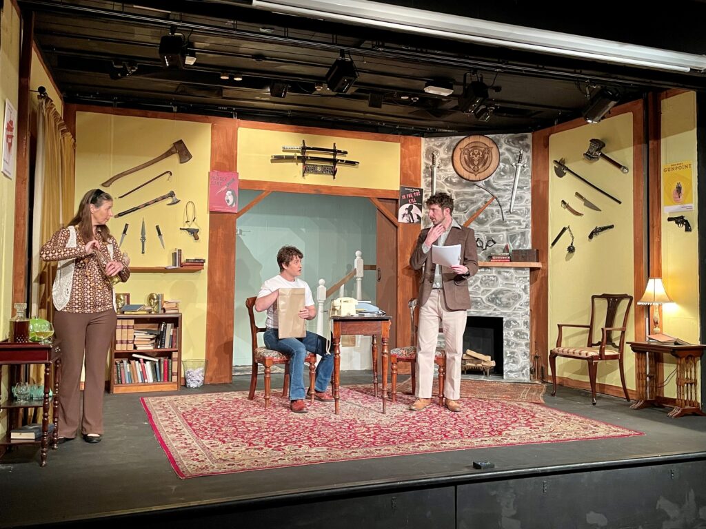 A stage full of weapons! Deathtrap • Dundee Dramatic Society